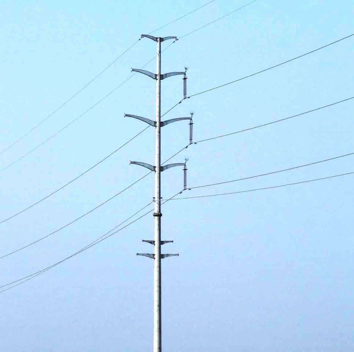 Steel Transmission Pole - Buy Product on Qingdao Bojin Iron Tower Co.,Ltd